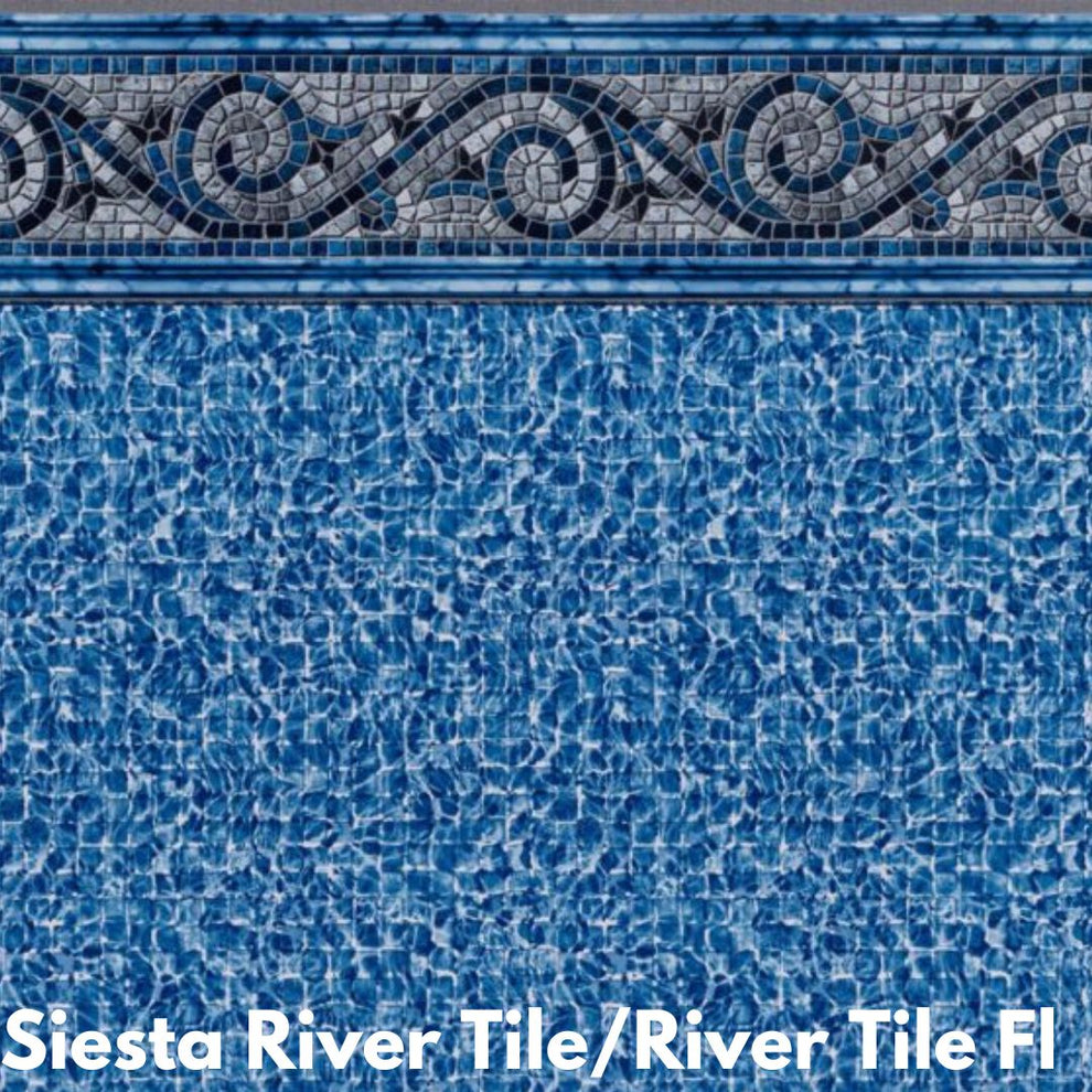 Findlay In-Ground Siesta River Tile/River Tile Floor 28 MIL – Swimming ...