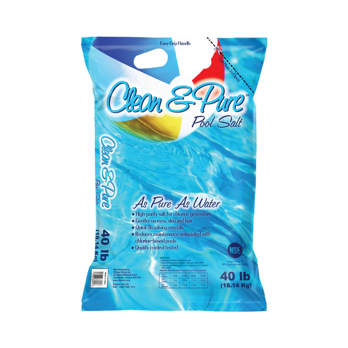 Clean and Pure Pool Salt 40 lb. Bag – Swimming Pool Discounters